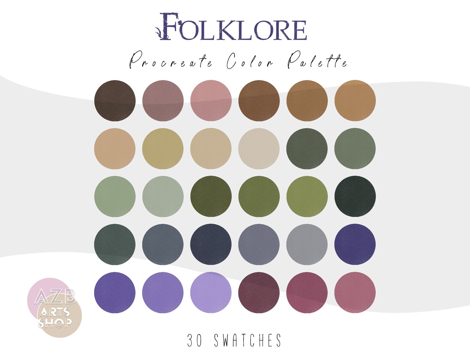 Fairycore Procreate Color Palette Bundle Aesthetic Color Palette For