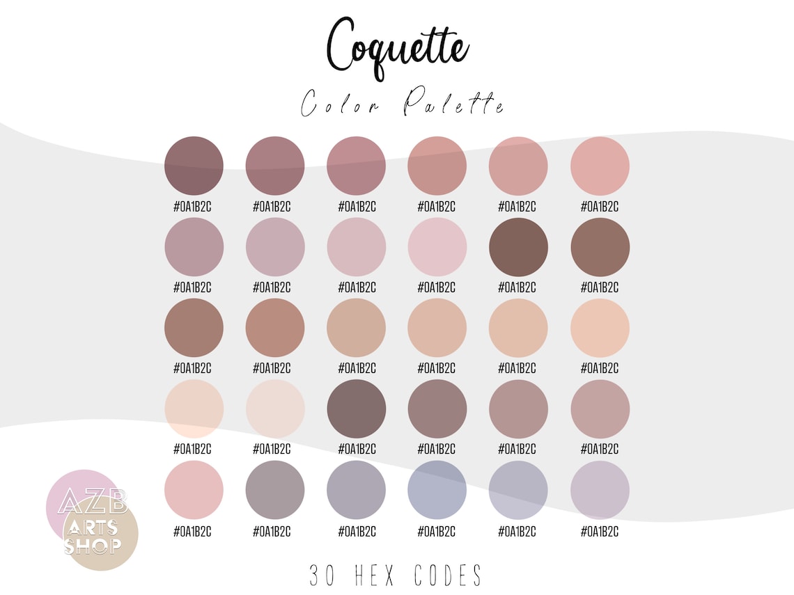 Coquette Procreate Adobe Color Palette Color Palette for Procreate ...