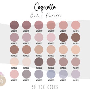 Coquette Procreate Adobe Color Palette Color Palette for Procreate ...