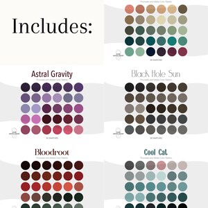 Moody Dark Earthy Witchy Gothic Color Palette Vault | 25 Aesthetic ...