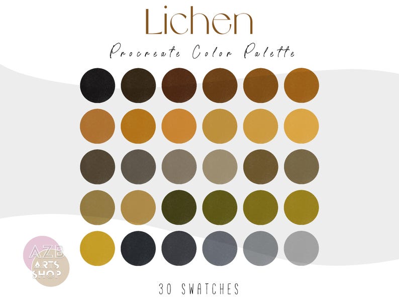 Earth Tones Procreate Color Palette Bundle Color Palette for Procreate ...