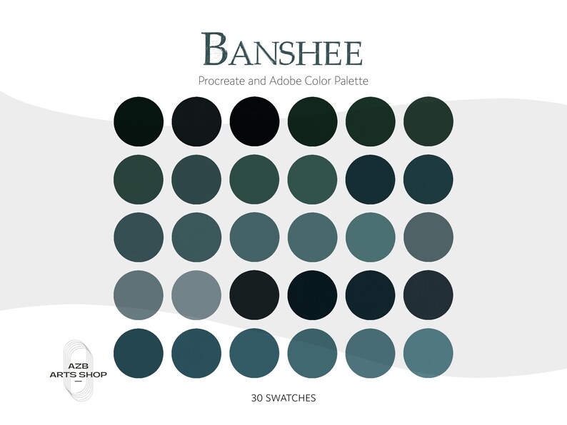 Goth Dark Procreate Adobe Color Palette Bundle Procreate Swatches ...