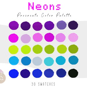 Cyberpunk Procreate Color Palette Bundle Color Palette for - Etsy