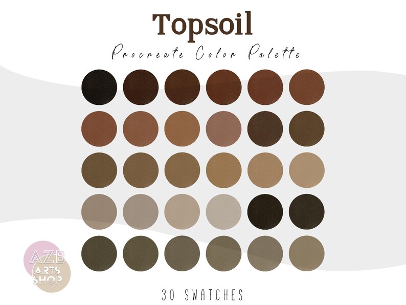 Earth Tones Procreate Color Palette Bundle Color Palette for Procreate ...