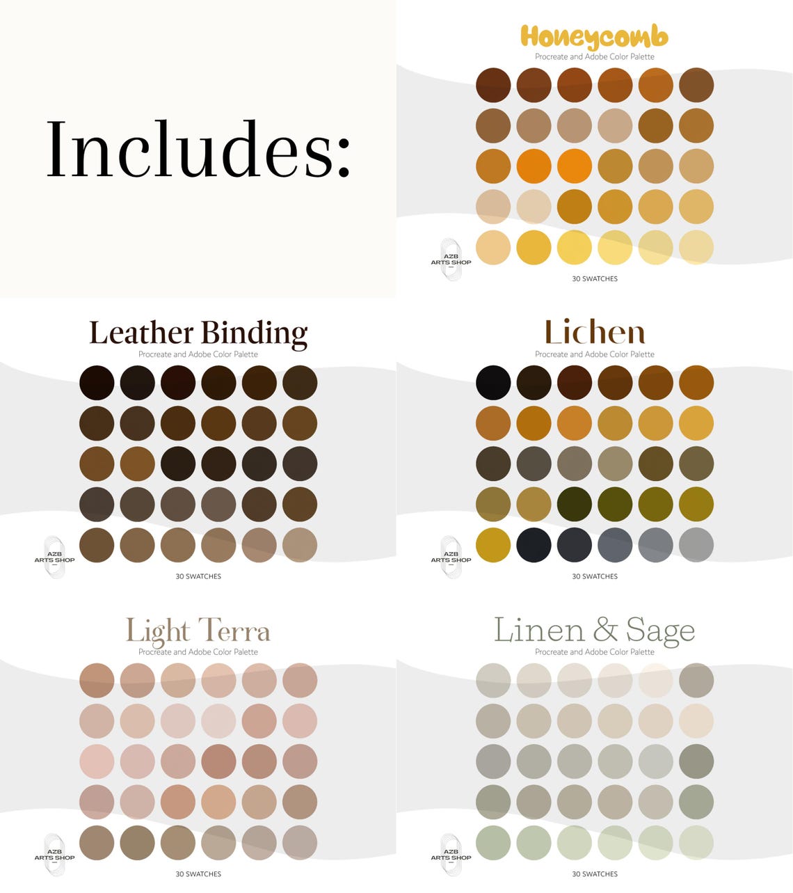 Earthy Earth Tone Nature Warm Color Palette Vault | 25 Aesthetic Color ...