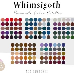 Whimsigoth Procreate Color Palette Bundle Color Palette for Procreate ...