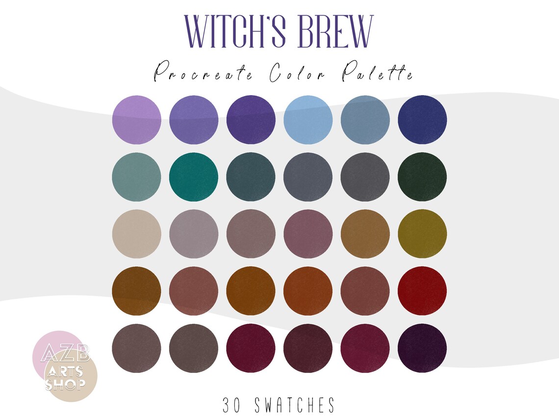 Whimsigoth Procreate Color Palette Bundle Color Palette for Procreate ...