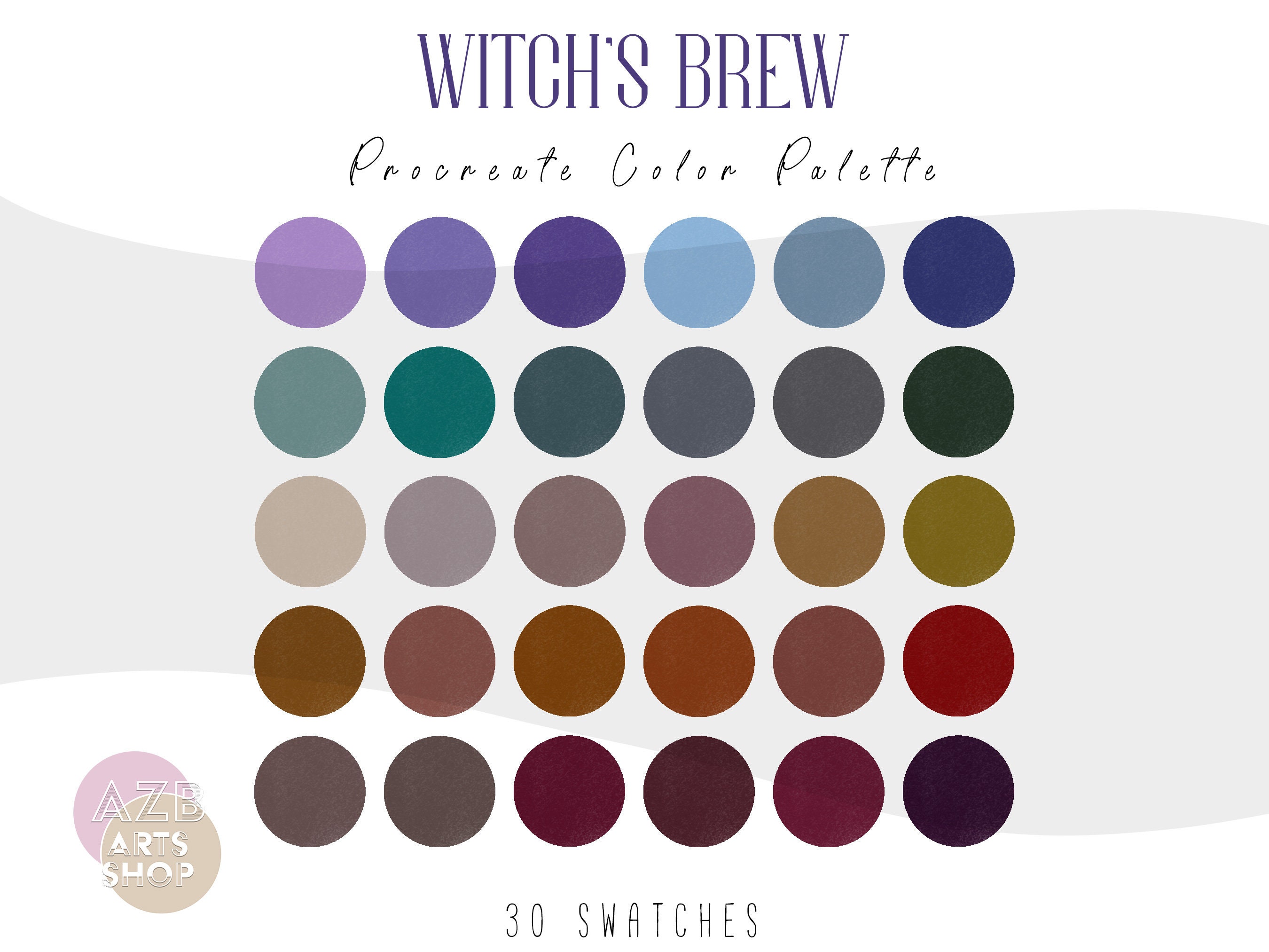 Whimsigoth Procreate Color Palette Bundle Color Palette for Procreate ...