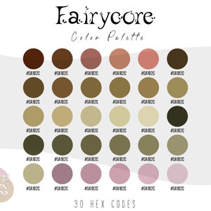 Fairycore Procreate Adobe Color Palette Color Palette for Procreate ...