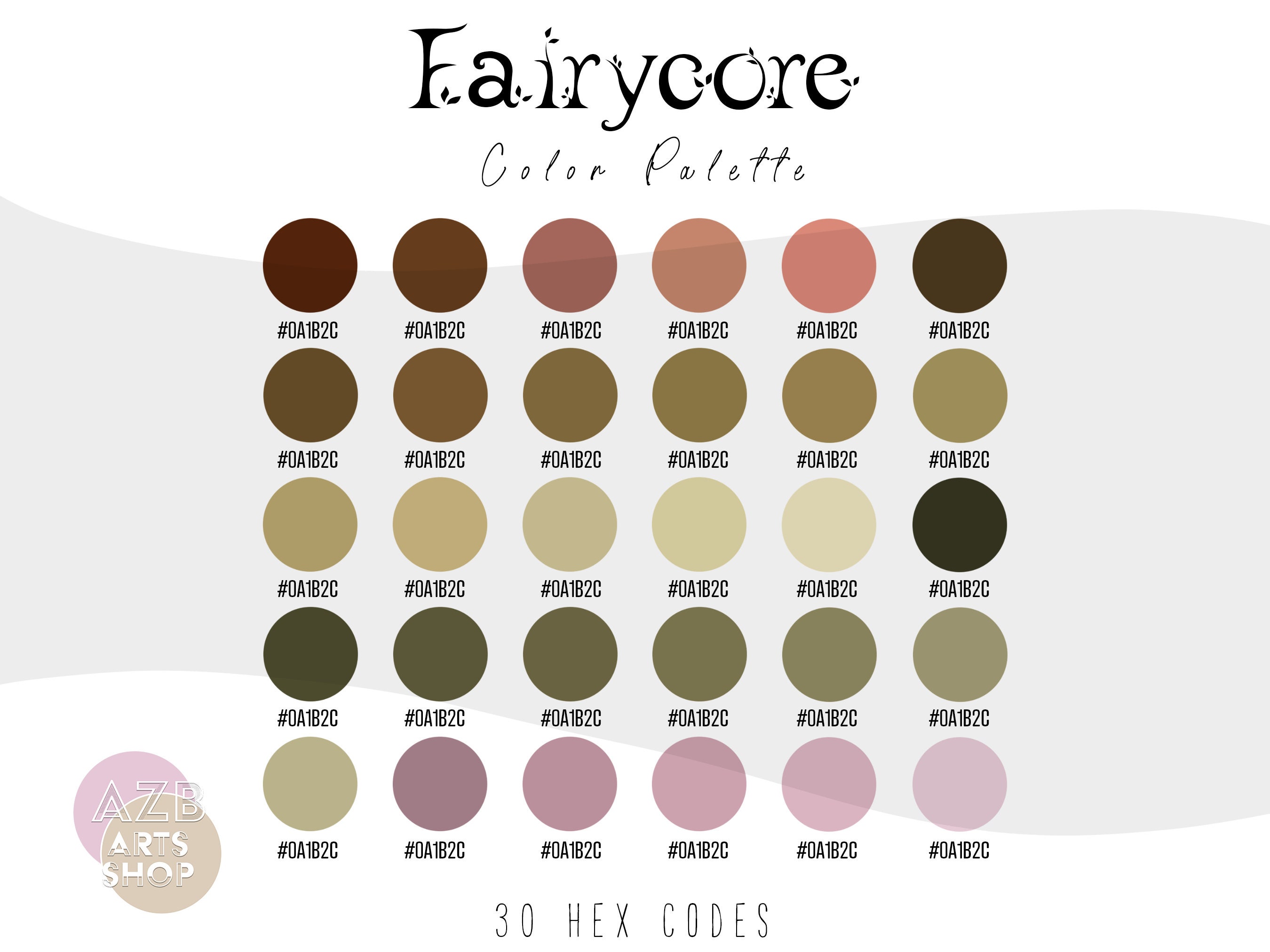 Fairycore Procreate Adobe Color Palette Color Palette for Procreate ...