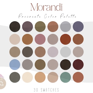 Art Morandi Procreate Color Palette Bundle Color Palette for Procreate ...