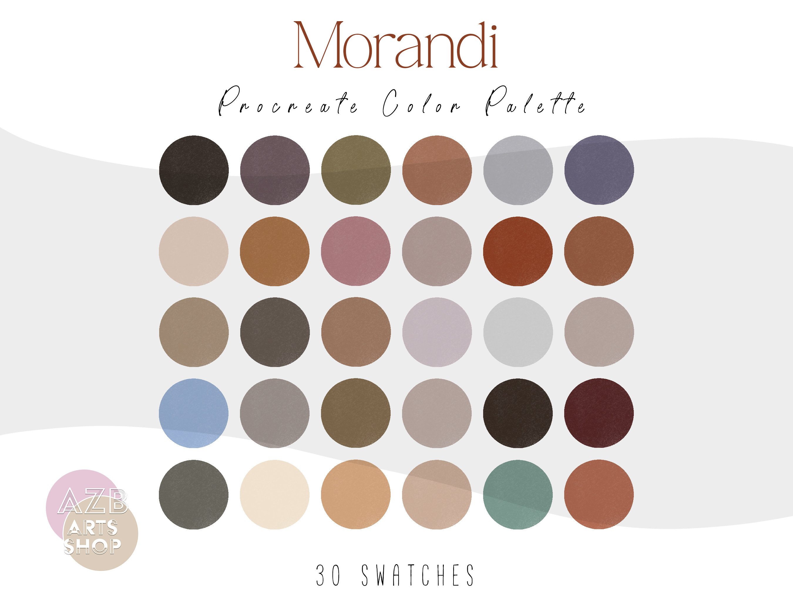 Art Morandi Procreate Color Palette Bundle Color Palette for Procreate ...