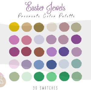 Easter Procreate Color Palette Bundle | Color Palette for Procreate ...