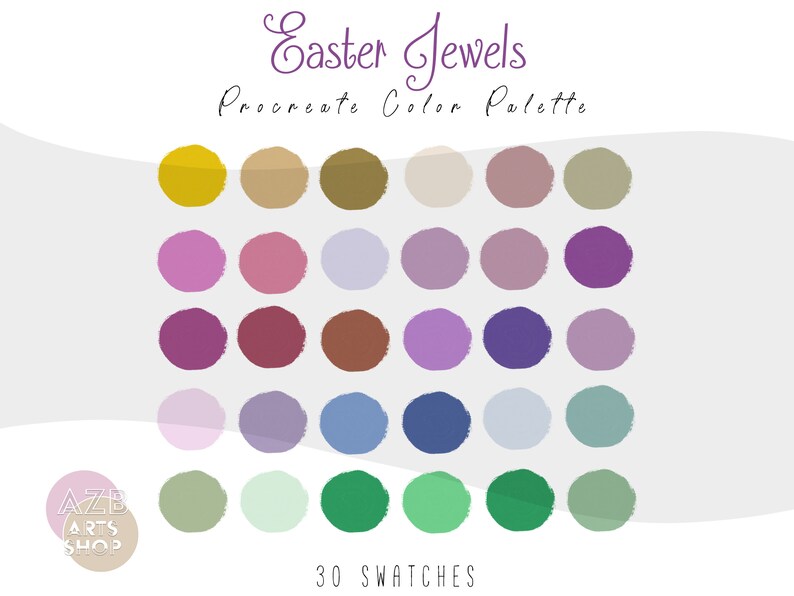 Easter Procreate Color Palette Bundle | Color Palette for Procreate ...
