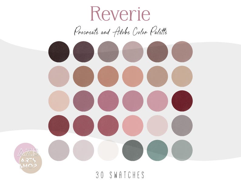 Coquette Procreate & Photoshop Color Palette Bundle | Procreate ...