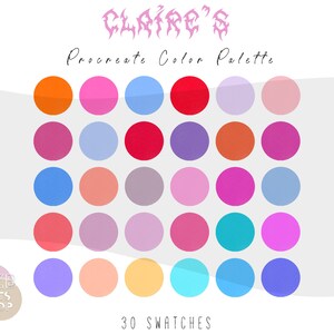 Y2K Procreate Color Palette Bundle Color Palette for Procreate ...