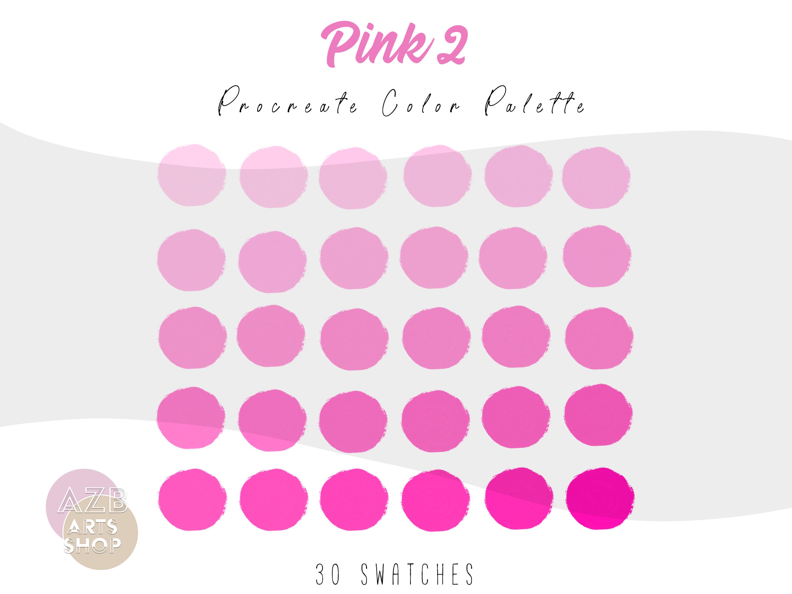 Pink Procreate Color Palette Bundle Pink Color Palette for Procreate ...