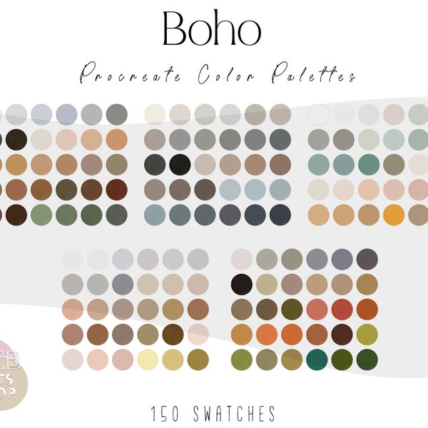 Boho Color Palette - Etsy