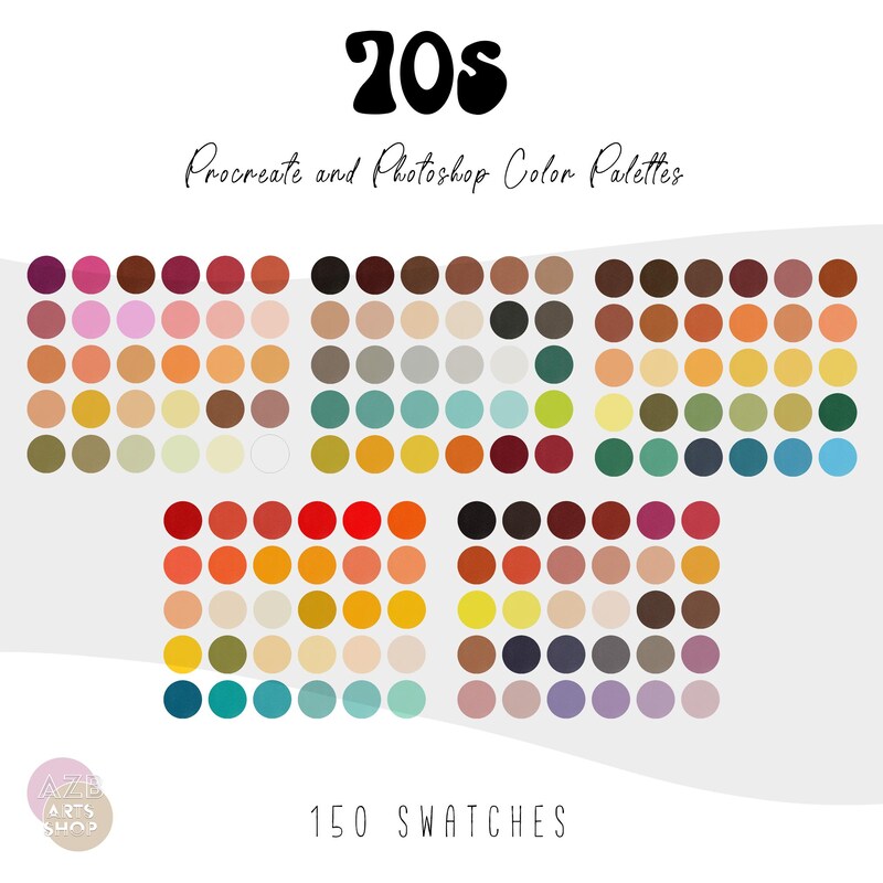 70s Color Palette - Etsy