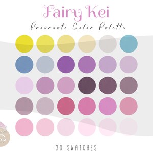 Kawaii Procreate Color Palette Bundle Cute Color Palette for Procreate ...