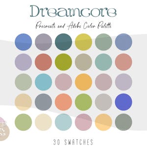 Dreamcore Weirdcore Procreate & Photoshop Color Palette Bundle ...