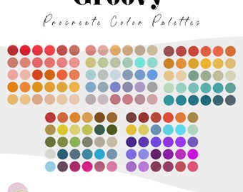 Aesthetic Procreate Color Palette MEGA BUNDLE Color Palette for ...