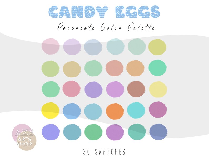 Easter Procreate Color Palette Bundle | Color Palette for Procreate ...
