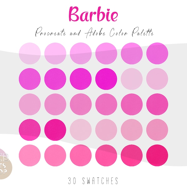 Barbie Color Palette - Etsy