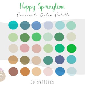 Easter Procreate Color Palette Bundle | Color Palette for Procreate ...