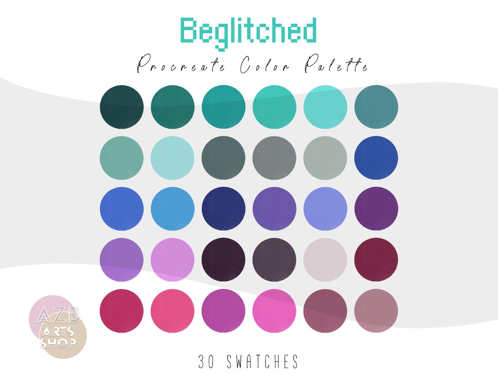 Cyber Y2K Procreate Color Palette Bundle | Color Palette for Procreate ...