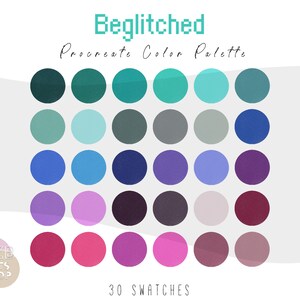 Cyber Y2K Procreate Color Palette Bundle | Color Palette for Procreate ...