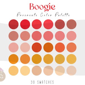 Groovy Procreate Color Palette Bundle | Disco Color Palette for ...