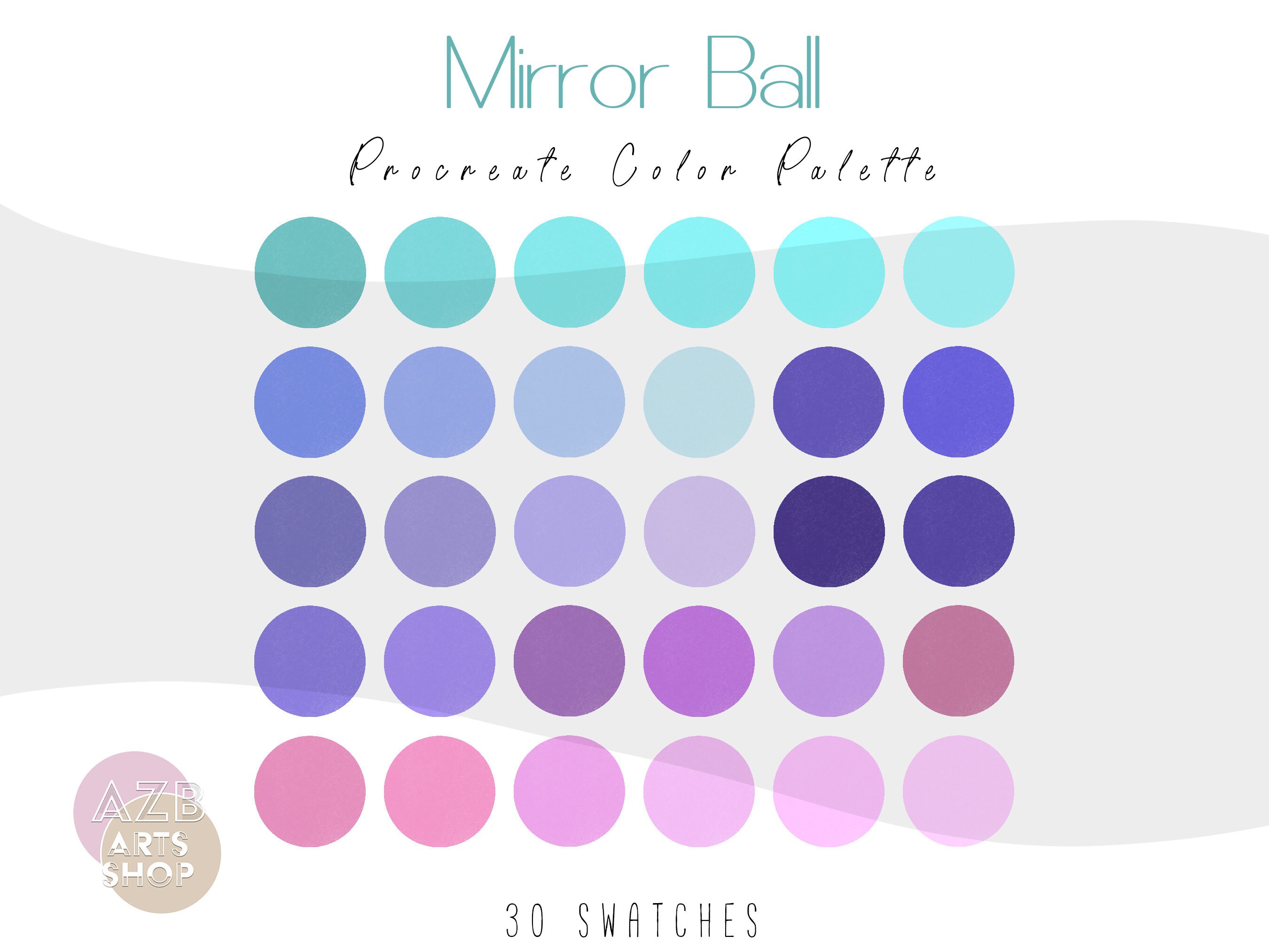 Disco 70s Procreate Color Palette Bundle | Color Palette for Procreate ...