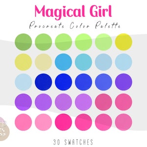 Kawaii Procreate Color Palette Bundle Cute Color Palette for Procreate ...