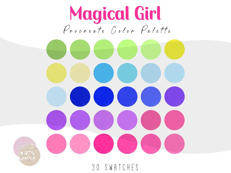 Kawaii Procreate Color Palette Bundle Cute Color Palette for Procreate ...