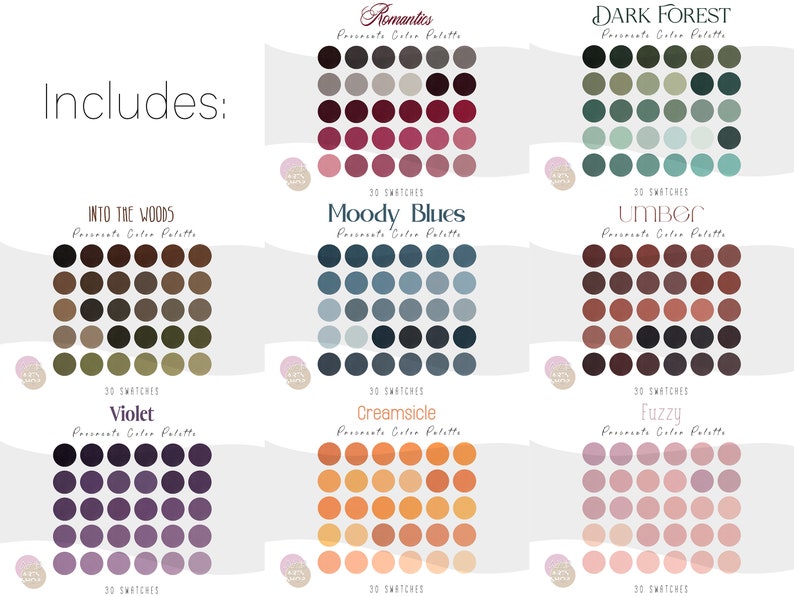 Aesthetic Procreate Color Palette MEGA BUNDLE Color Palette for ...