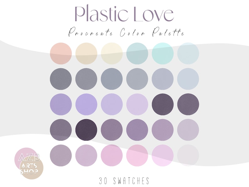 Pastel Cute Procreate Color Palette Bundle Color Palette For Procreate Procreate Swatches