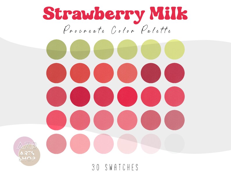 Kawaii Procreate Color Palette Bundle Cute Color Palette for Procreate ...