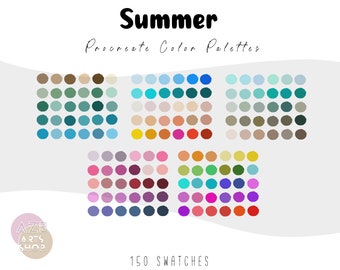 Summer Procreate Color Palettes Bundle Digital Art & - Etsy