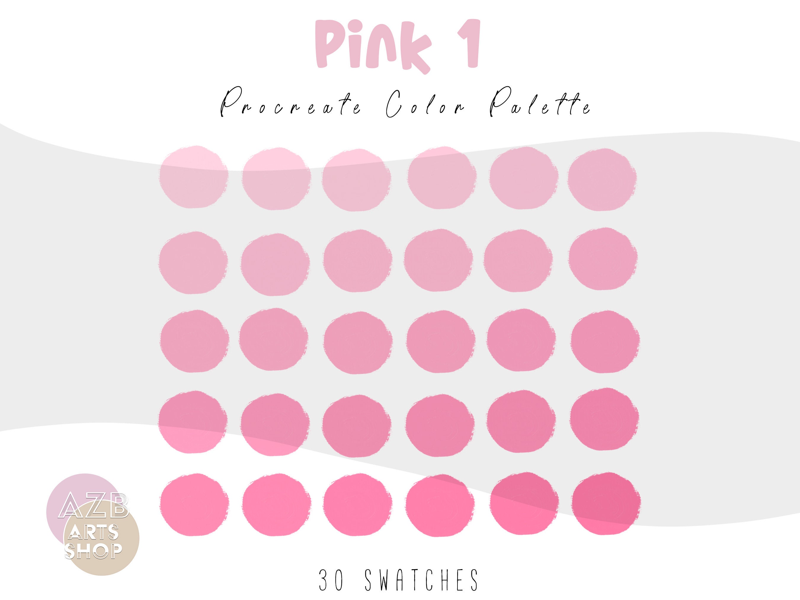 Pink Procreate Color Palette Bundle Pink Color Palette for Procreate ...