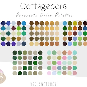 Cottagecore Procreate Color Palette Bundle Color Palette for Procreate ...