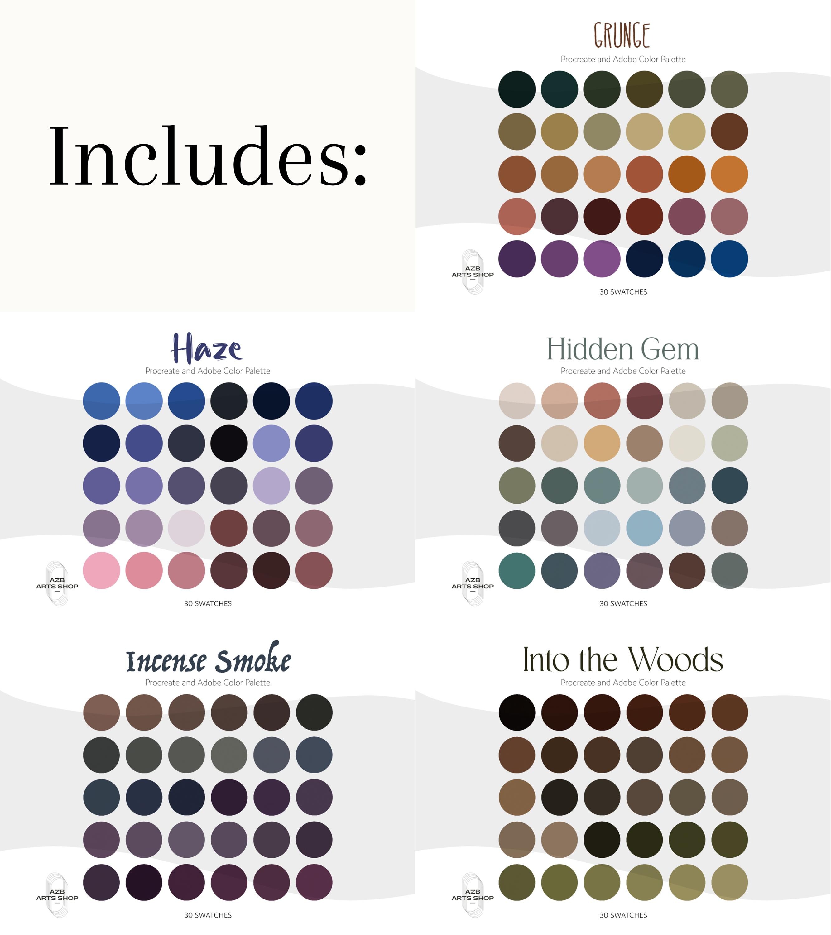 Moody Dark Earthy Witchy Gothic Color Palette Vault | 25 Aesthetic ...