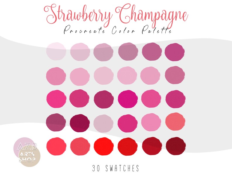 Valentine's Day Procreate Color Palette Bundle | Color Palette ...