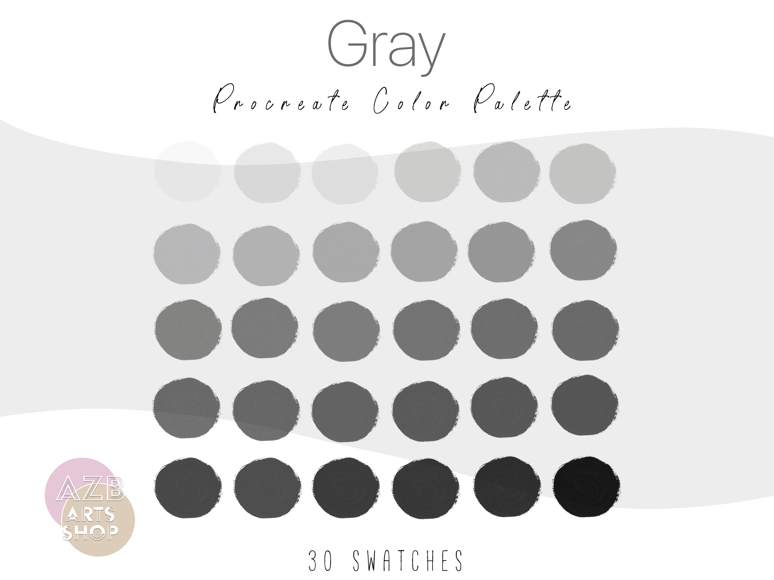 Gray Grey Procreate Color Palette Color Palette for - Etsy Canada