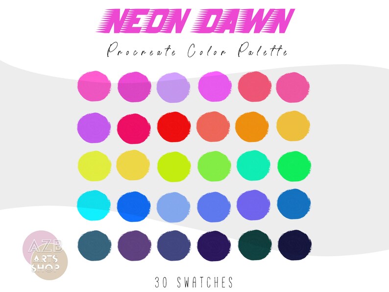 Vaporwave Procreate Color Palette Bundle Color Palette for - Etsy