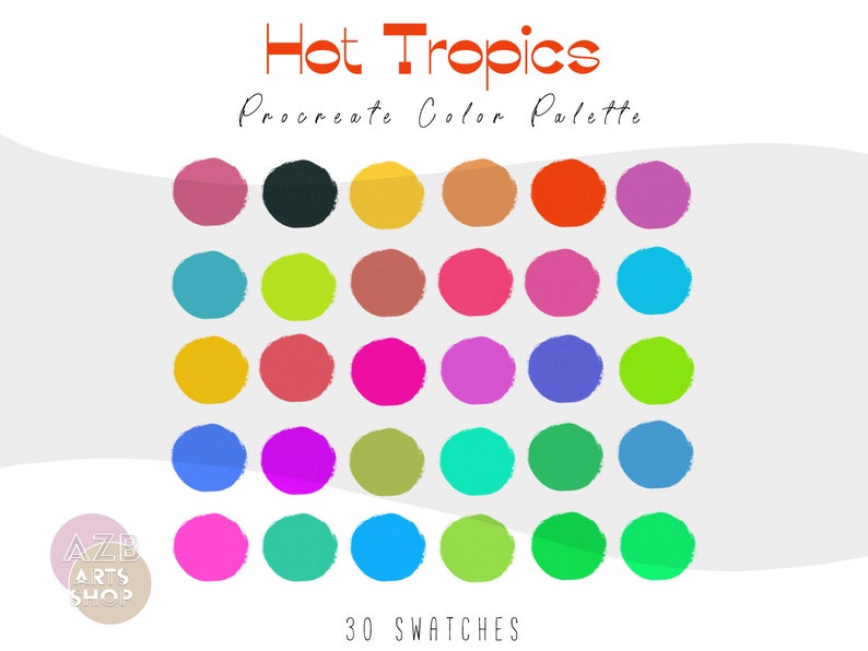 Botanical Procreate Color Palette Bundle Color Palette For Procreate Procreate Swatches Ipad Art