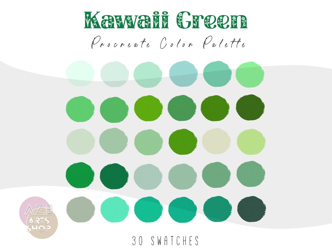 Kawaii Procreate Color Palette Bundle Cute Color Palette for - Etsy