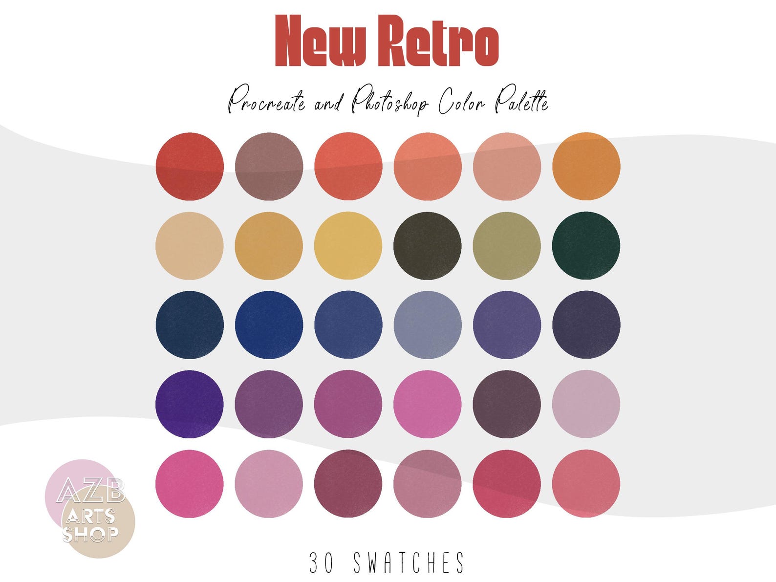 Lofi Chill Procreate & Adobe Color Palette Bundle | Procreate Swatches ...