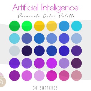 Cyber Y2K Procreate Color Palette Bundle | Color Palette for Procreate ...