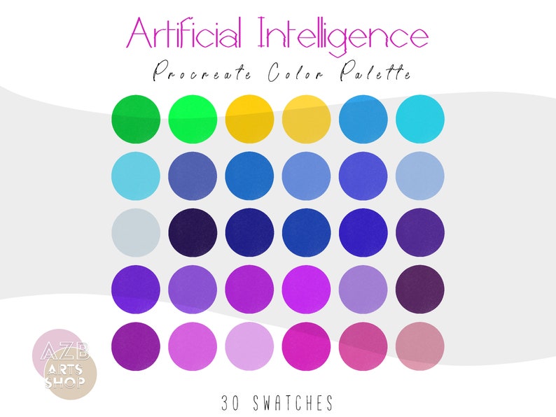 Cyber Y2K Procreate Color Palette Bundle | Color Palette for Procreate ...